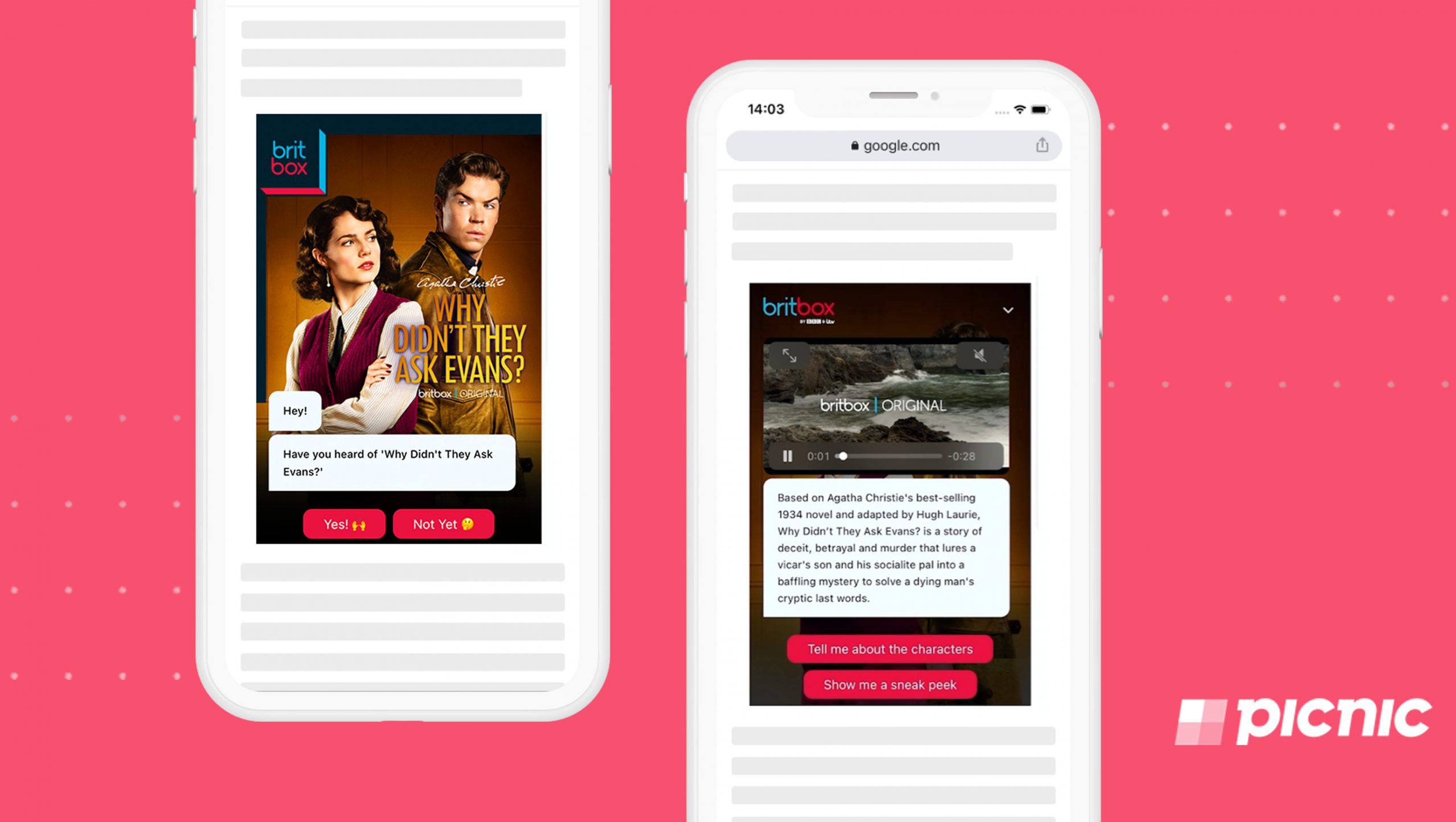 Picnic Partners with Vyde to Create New Conversational Ad Format for BritBox - ExchangeWire.com